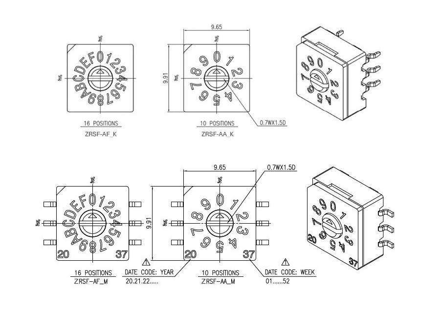 Product-Who makes ZRSF Coded Rotary Switch & Rotary DIP Switch?-SHANPU